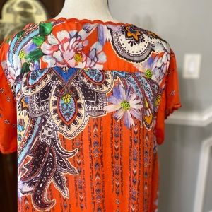 Johnny Wass | Tops | Johnny Wass Floral Print Silk Blouse | Poshmark